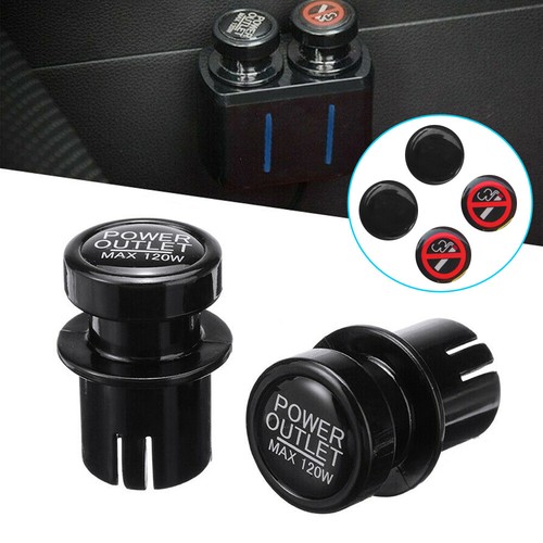 12V 21mm Vehicle Car Cigarette Lighter Plug Outlet Cover Caps Socket ...