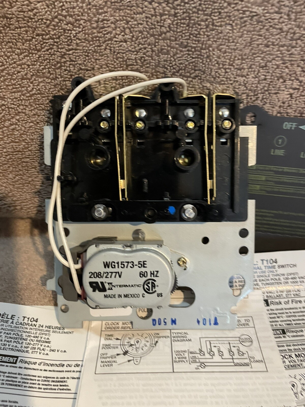 Intermatic T104M Mechanical Time Switch Mechanism 78275000261| eBay