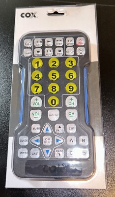 NEW Cox Large Backlit Button Remote Control | eBay