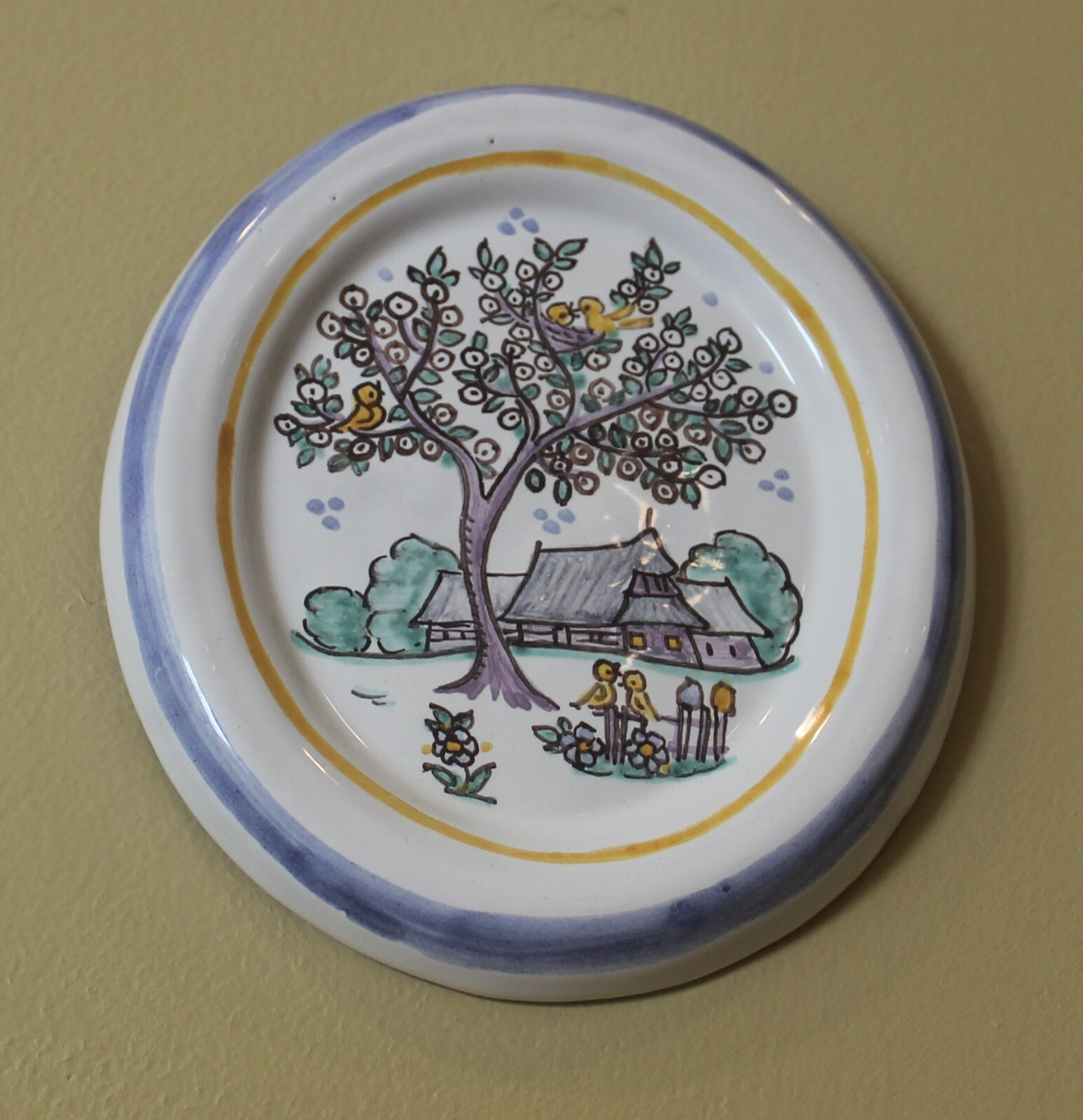 Gorgeous MODRA Mini OVAL Ceramic Decorative Plate | eBay