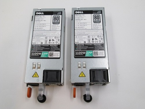 Lot of 2 Dell 1100W Power Supply Y26KX | 80 Plus Platinum EPP PSU R740 ...