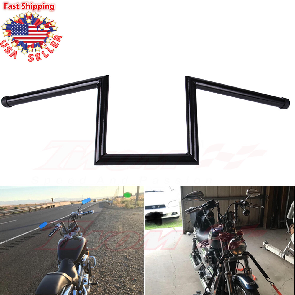 8" Rise Narrow Z-Bars 1" 25mm Ape Hangers Handlebars For Harley Chopper ...