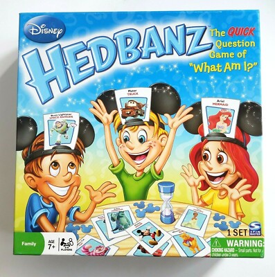 DISNEY HEDBANZ Family Game Ages 7 and up headbanz headbands guessing ...