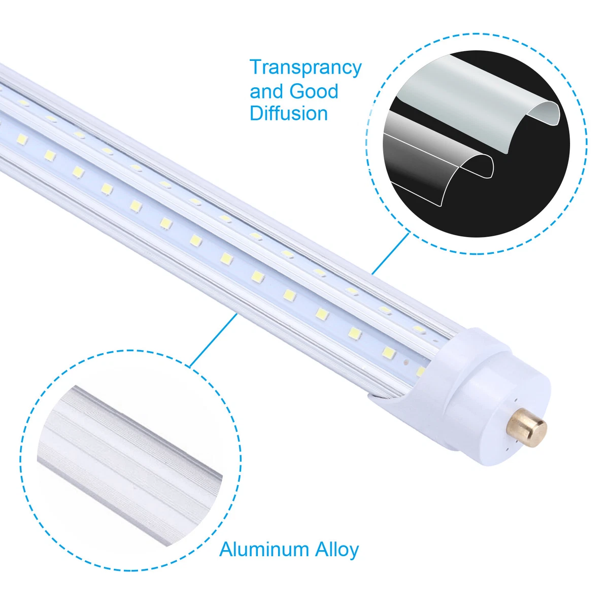 8 T12 Fluorescent Light Fixture | Shelly Lighting