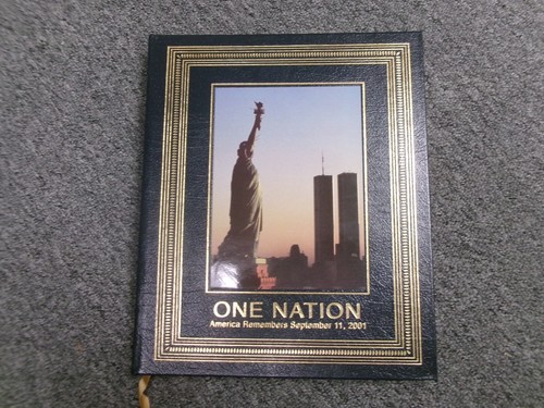 One Nation America Remembers September 11, 2001-Leather Hardcover Book ...