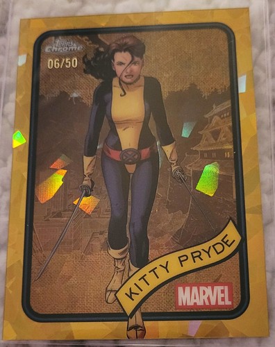 2025 Topps Chrome Marvel Kitty Pride #06/50 Gold Wave Card #188 | eBay