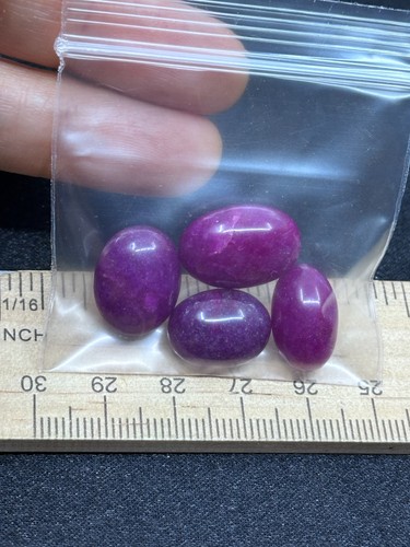 Lot of Polished Ruby Gemstone Cabochons- Vintage Estate Find | eBay