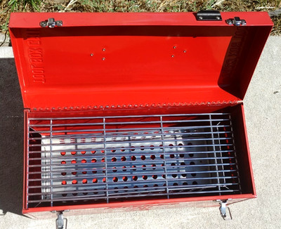 Snap-On BBQ Tool Box Grill Toolbox Travel Portable Charcoal RARE | eBay