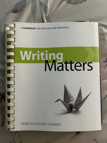 Writing Matters: A Handbook for Writing and Research | eBay