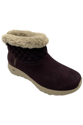 Skechers Women's On-the-GO Joy Water-Repellent Boots Snow Day Plum | eBay