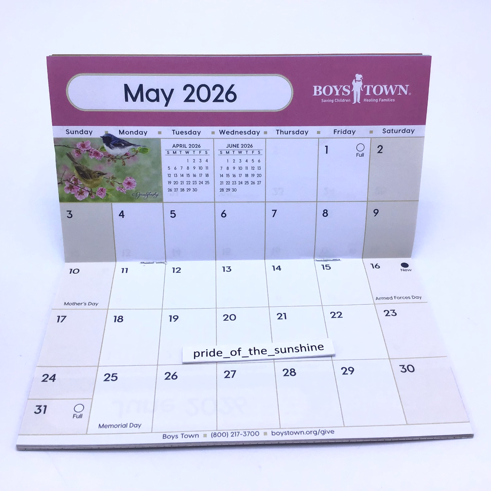 2026 Wall and Pocket Calendars Boys Town Subtle Shades of Nature by ...
