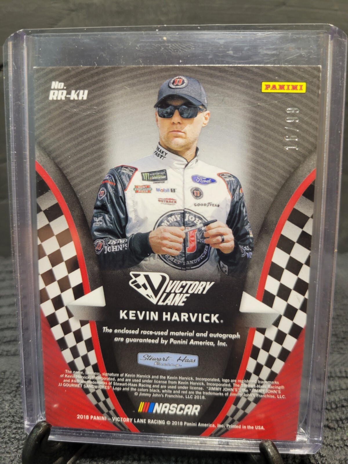2018 Kevin Harvick Victory Lane Racing Autograph Metal 16/99 Panini ...