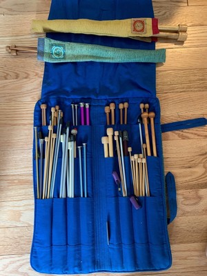 Knitting needle roll with needles many sizes Very good quality. | eBay