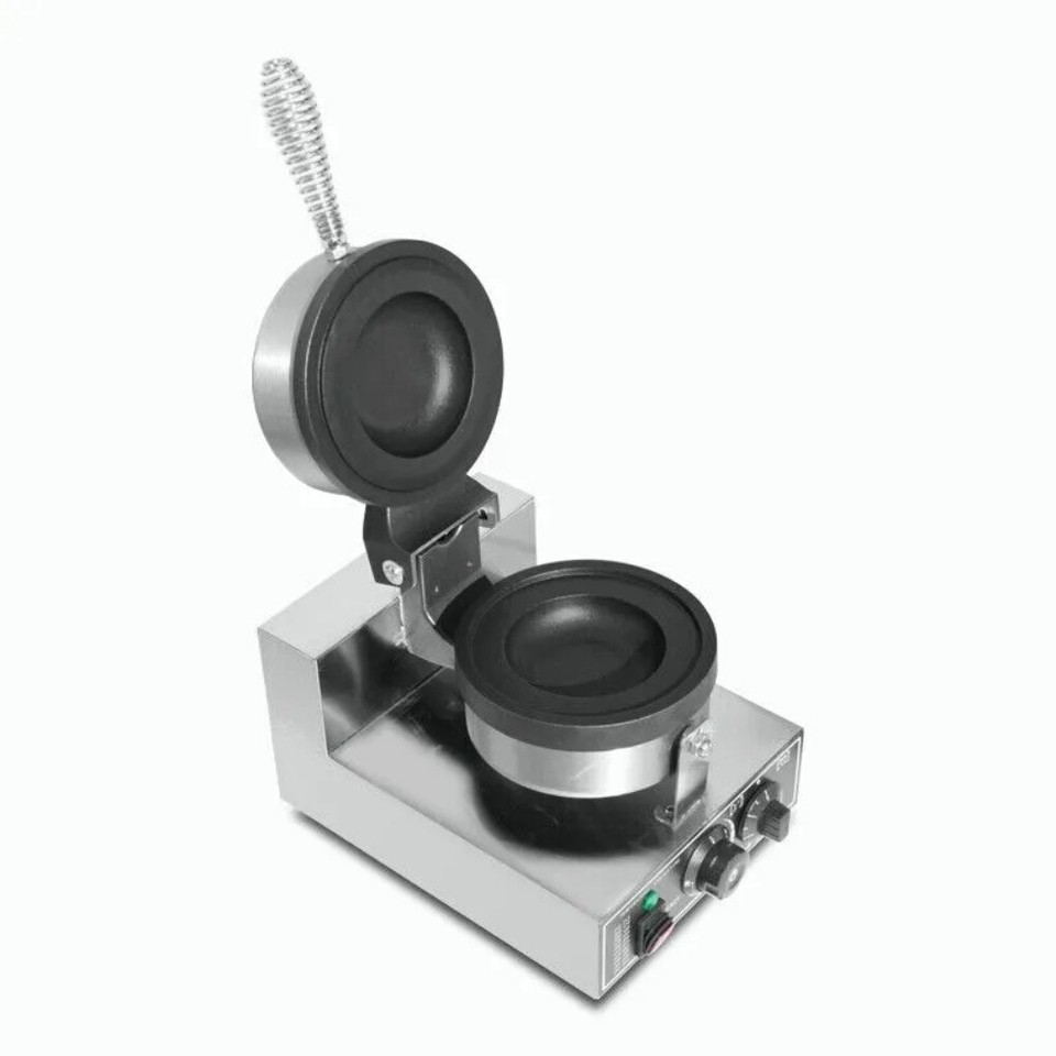 Ice Cream Burger Maker UFO Double/Single Head Ice Cream Filling Waffle ...
