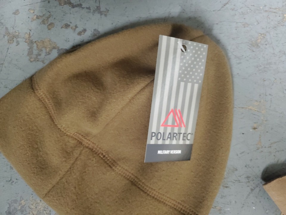 3 new beanie Polartec Military Micro Fleece Cap Hat coyote brown ...