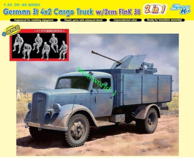 DRAGON 6828 1/35 German 3t 4x2 Truck w/2cm FlaK 38 - Scale Model Kit | eBay