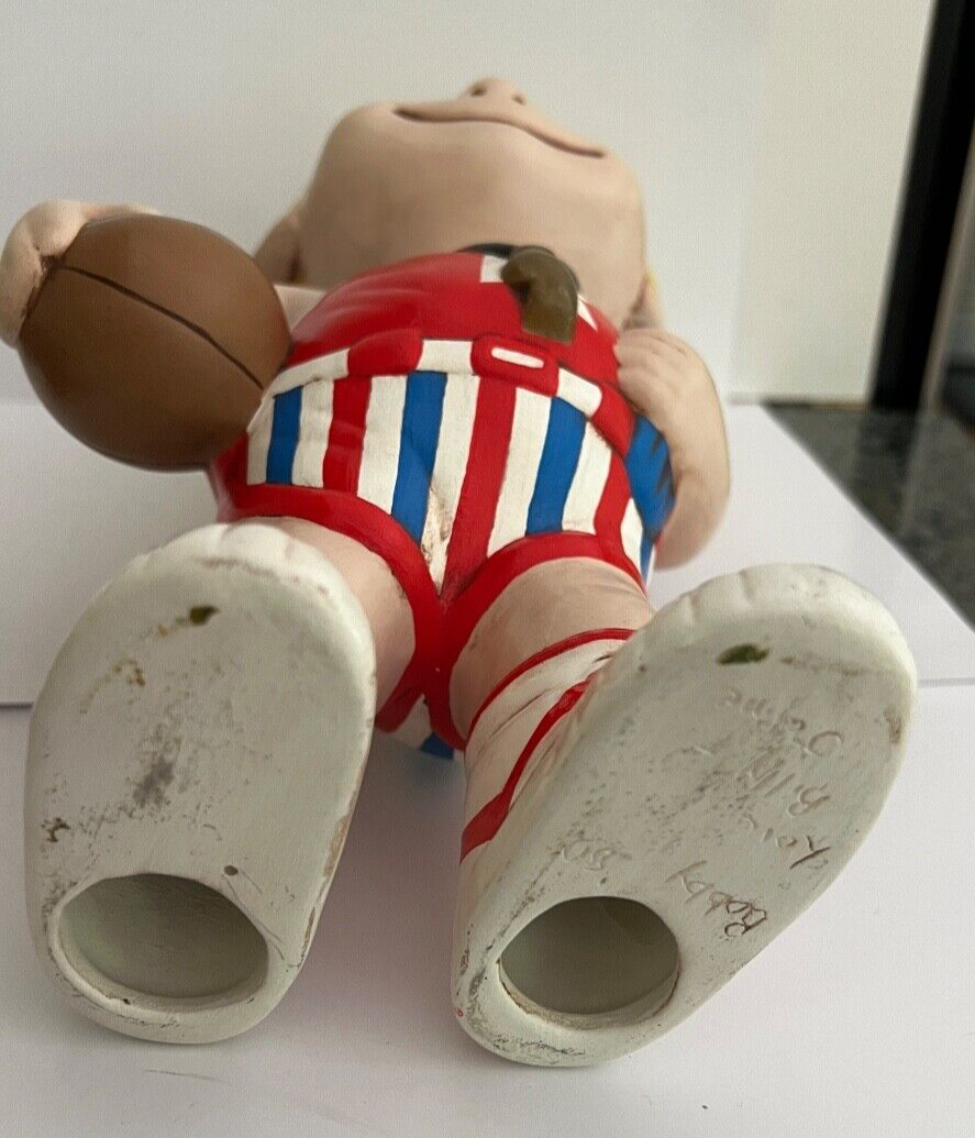 Vintage 1970's Atlantic Mold Ceramics Smiley boy Figure Basketball ...