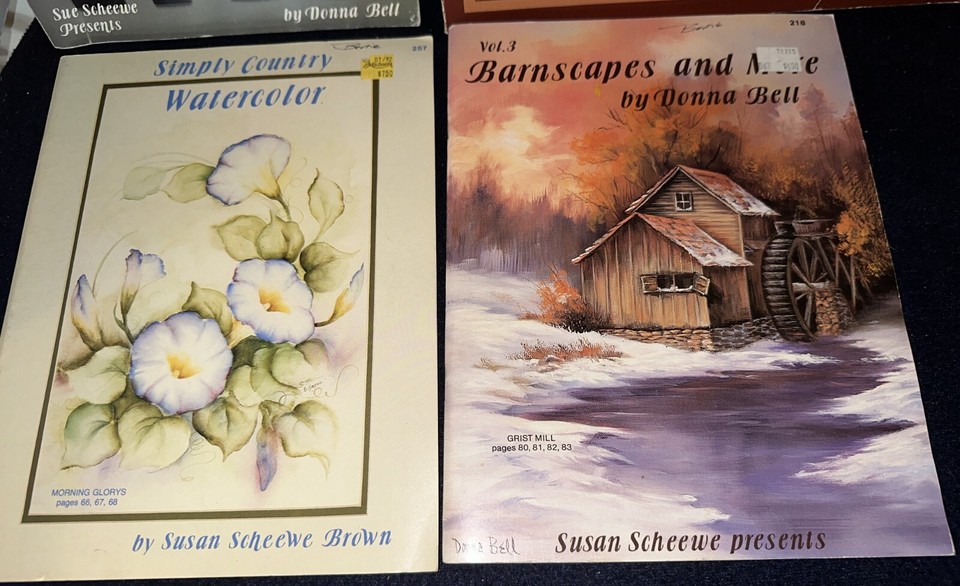 (Group of 4) SUSAN SCHEEWE Artist Painting Books - PB - 1985, 1988 ...