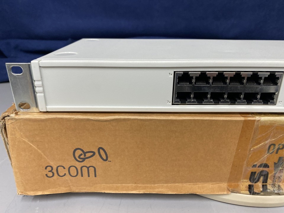 3COM Super Stack II HUB 3C16440 w/ box. Ethernet Hub 12 Port Ethernet ...