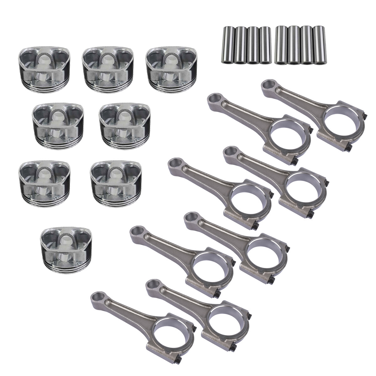 8x Pistons + 8x Rods Kit For 03-08 Chrysler Dodge Magnum Jeep Ram 1500 ...