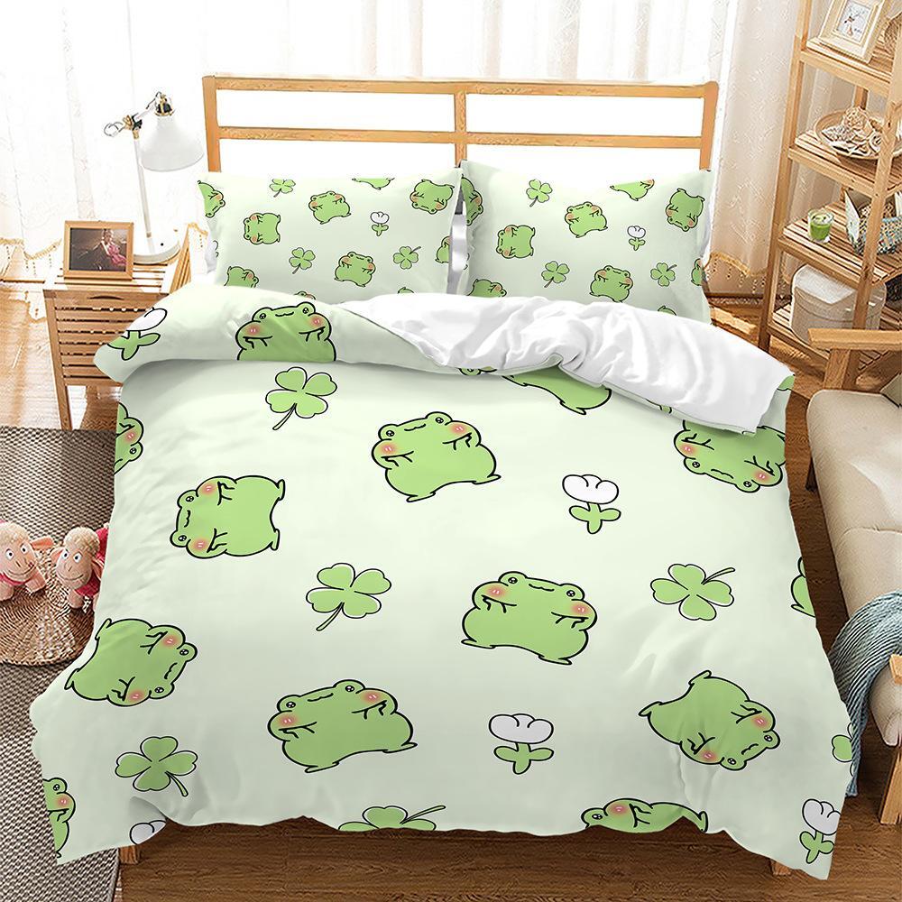 Gift Bed Set Cartoon Loen Doona Quilt Duvet Cover Single Double Queen ...