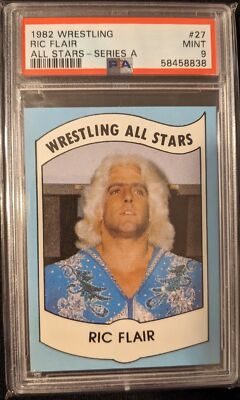 1982 Wrestling All-Stars Series A Ric Flair #27 Rookie EYE APPEAL PSA 9 ...