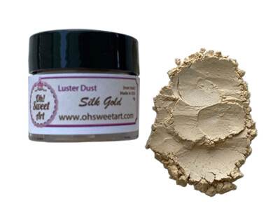 SILK GOLD (matte) Luster Dust Cake Fondant Food Icing Wedding ...