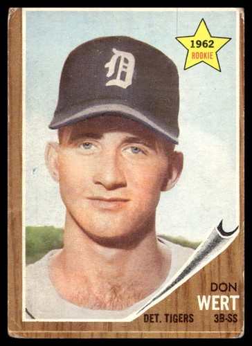 1962 Topps #299 Don Wert RC Detroit Tigers Low Grade | eBay
