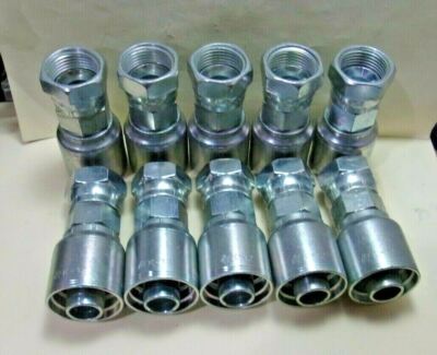 (10 Pcs) Intertraco FJ11K1212 3/4" Hose x 3/4" JIC 37° Hydraulic Female ...