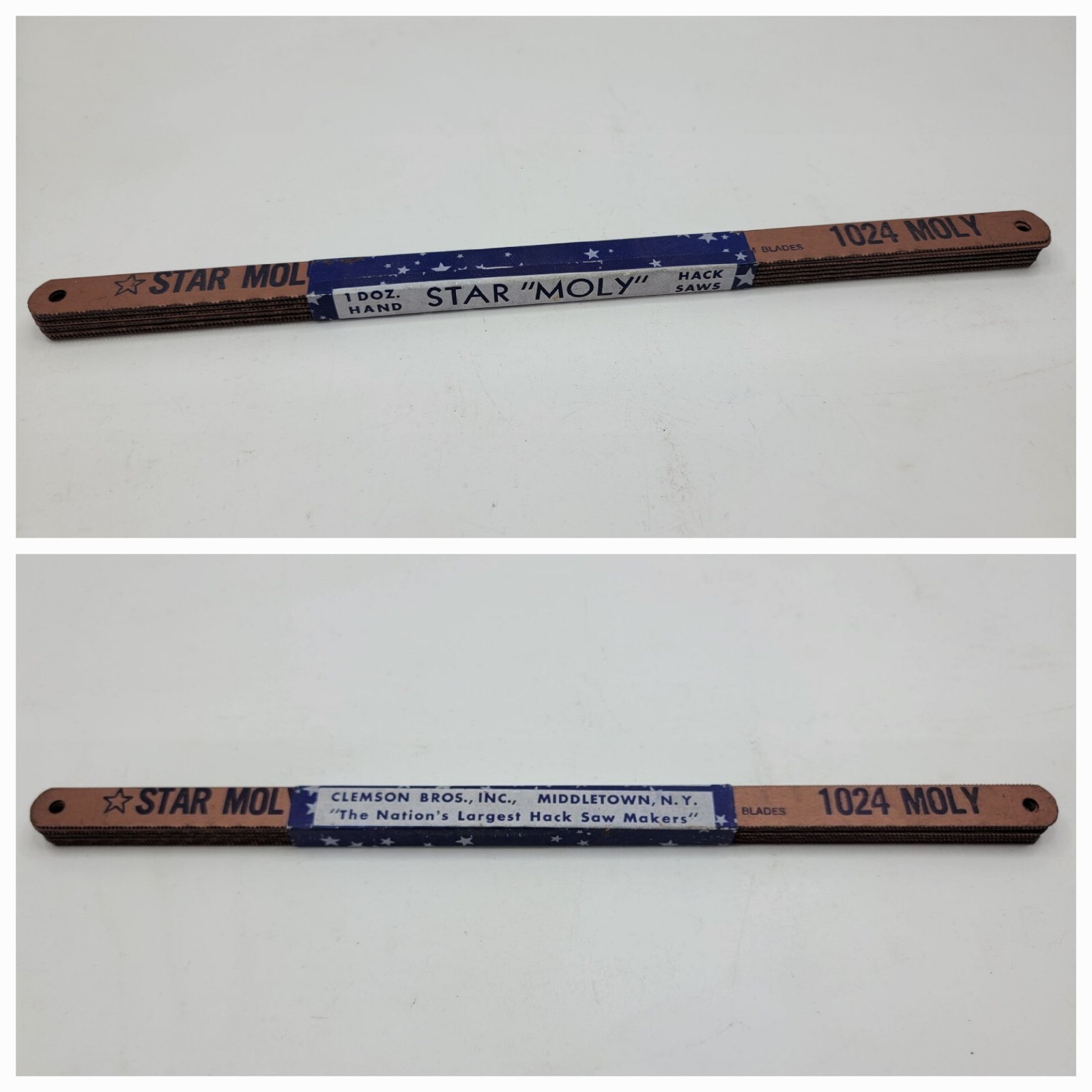 Vintage NOS Star Moly Hacksaw Blades w/ Matching Case - 22 Total ...