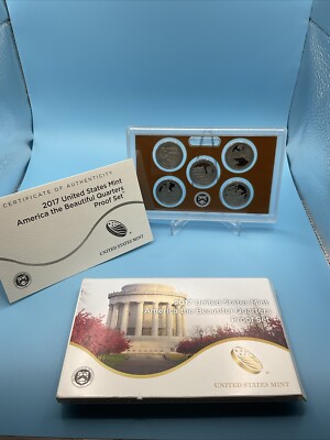2017 United States Mint America the Beautiful Quarters Proof Set /COA ...