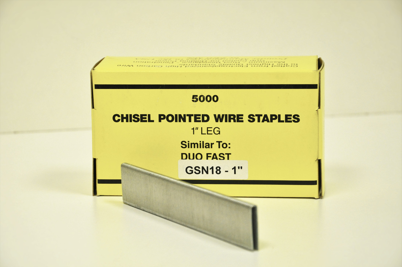 Paslode GSN18 1" Chisel Point Staple, Galv., 1 Case of 10 Boxes (Made ...