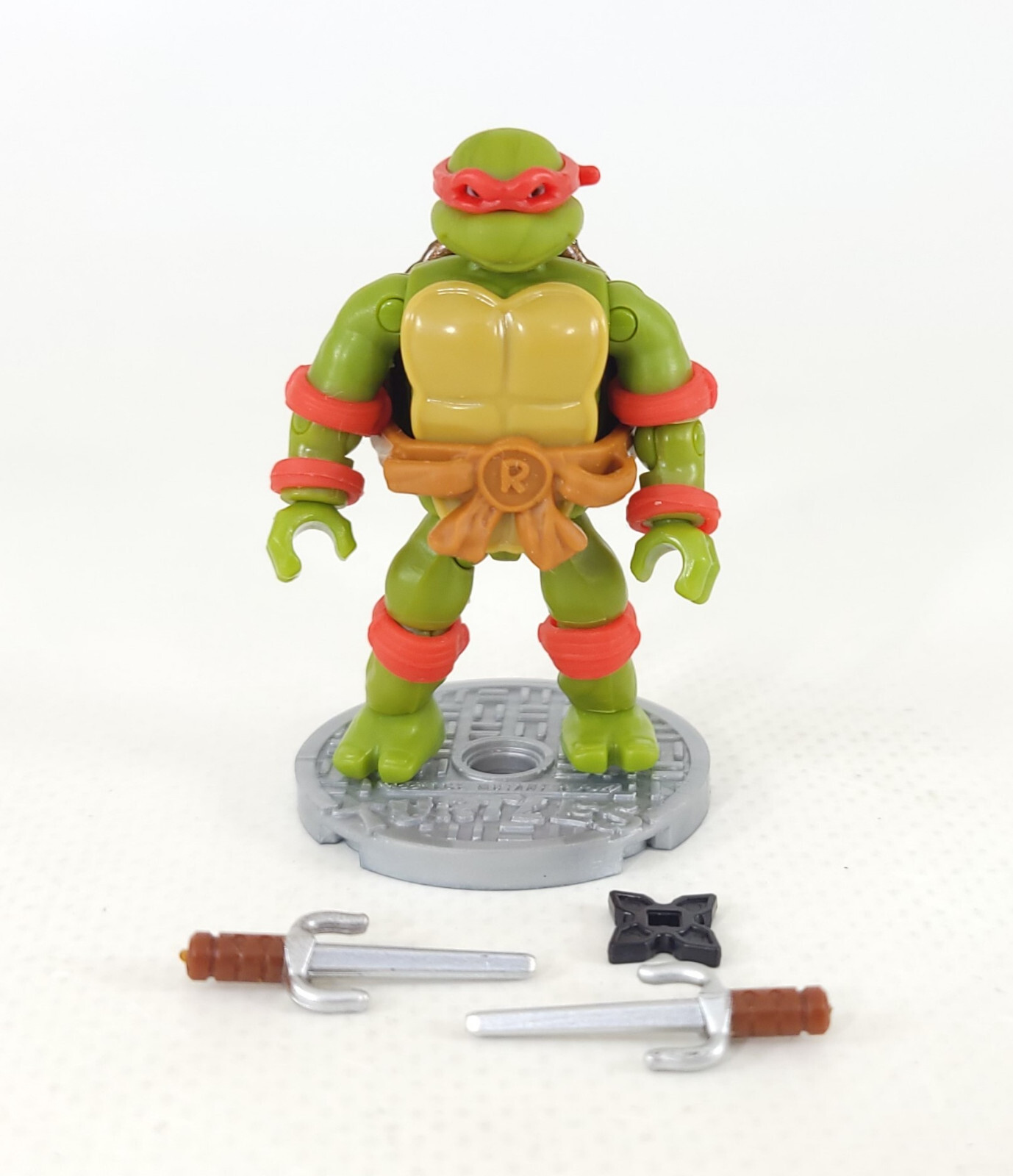 TEENAGE MUTANT NINJA TURTLES MEGA BLOKS COLLECTOR METAL SERIES RAPHAEL ...