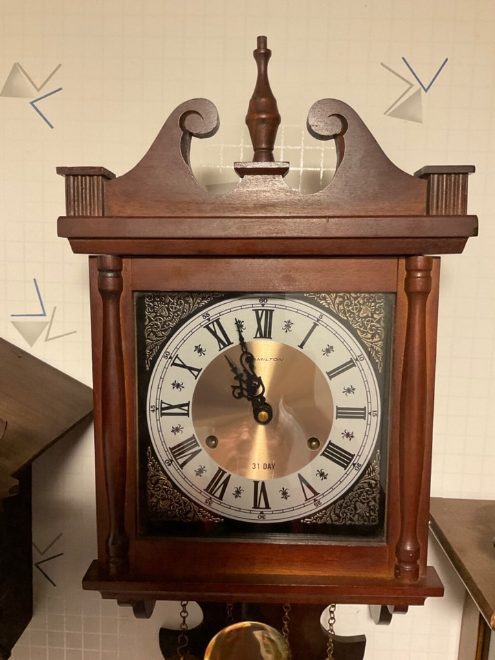 VINTAGE HAMILTON 31 DAY WALL CLOCK MANUAL | eBay