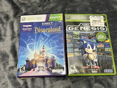 Lot Of 2 Xbox 360 Games Disney Kinect And Sonic Genesis a7 | eBay