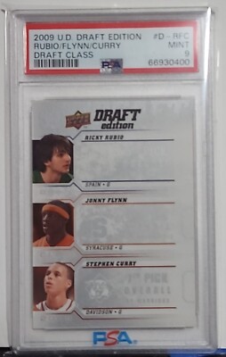 2009 UD Draft Edition Steph Curry/Flynn/Ricky Rubio D-RFC PSA 9 MINT | eBay