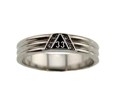 T164 Ladies Honorary Scottish Rite 33 Degree Ring 33rd Freemason Mason ...