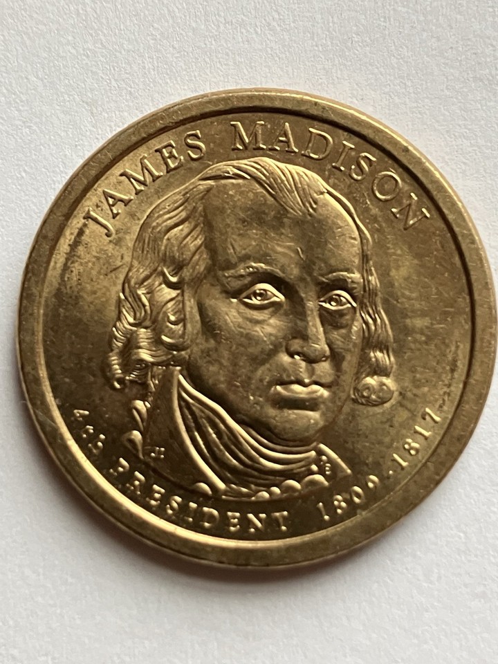 2007 P James Madison - United States One Dollar Coin 1809 - 1817 ...