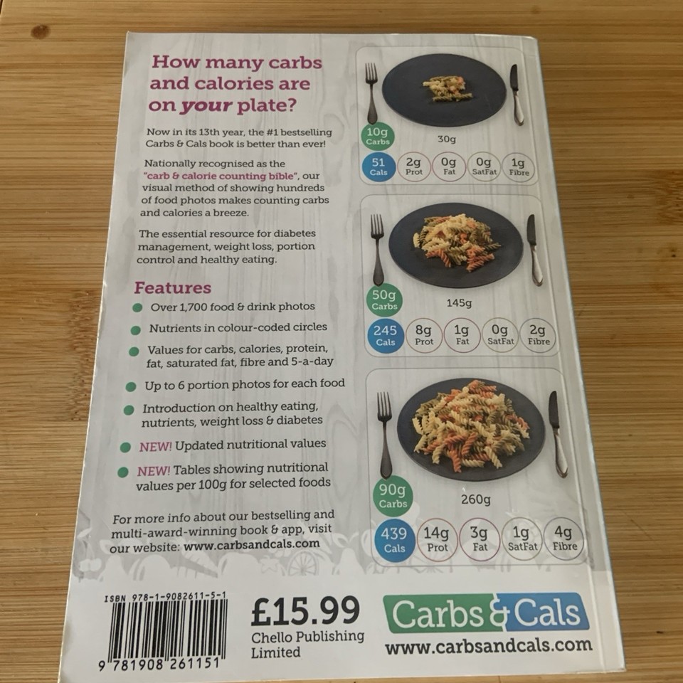 Carbs & Cals Carb & Calorie Counter: Count Your Carbs & - Paperback ...