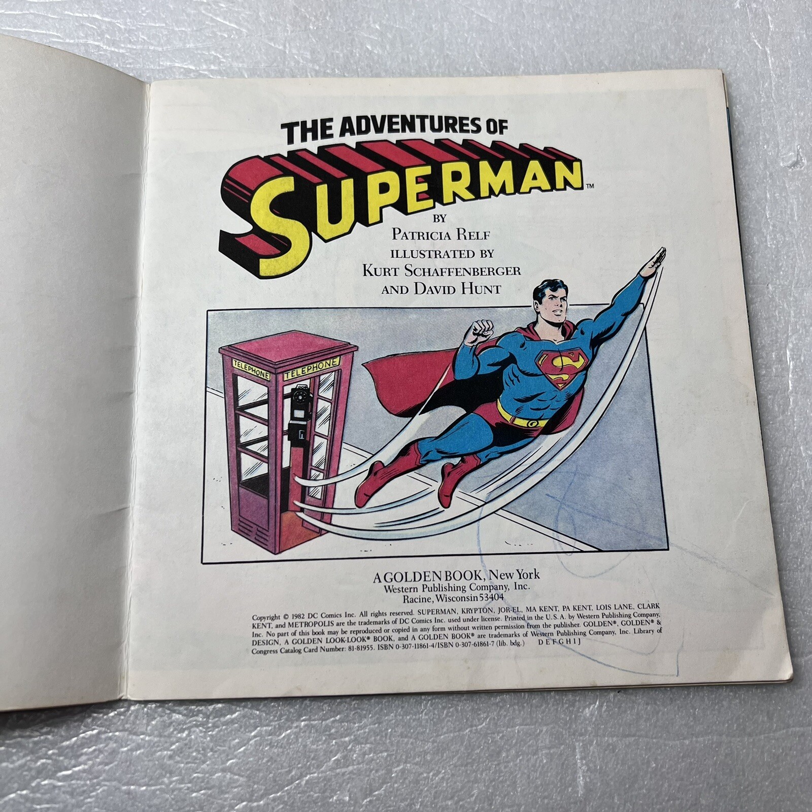 1982 THE ADVENTURES OF SUPERMAN Pac-Man A Golden Look-Look Book | eBay