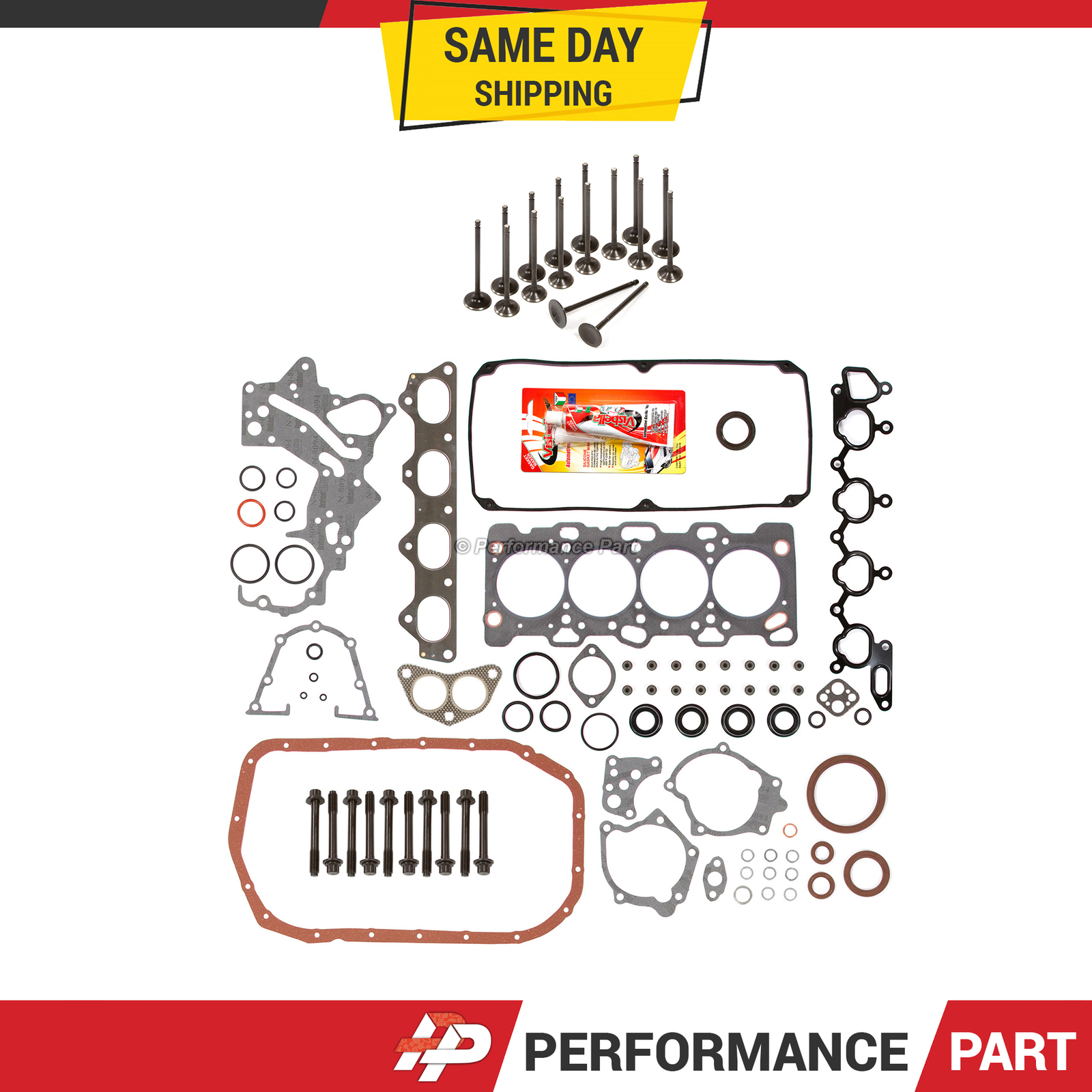 Full Gasket Set Intake Exhaust Valves Fit 97-99 Mitsubishi Montero ...