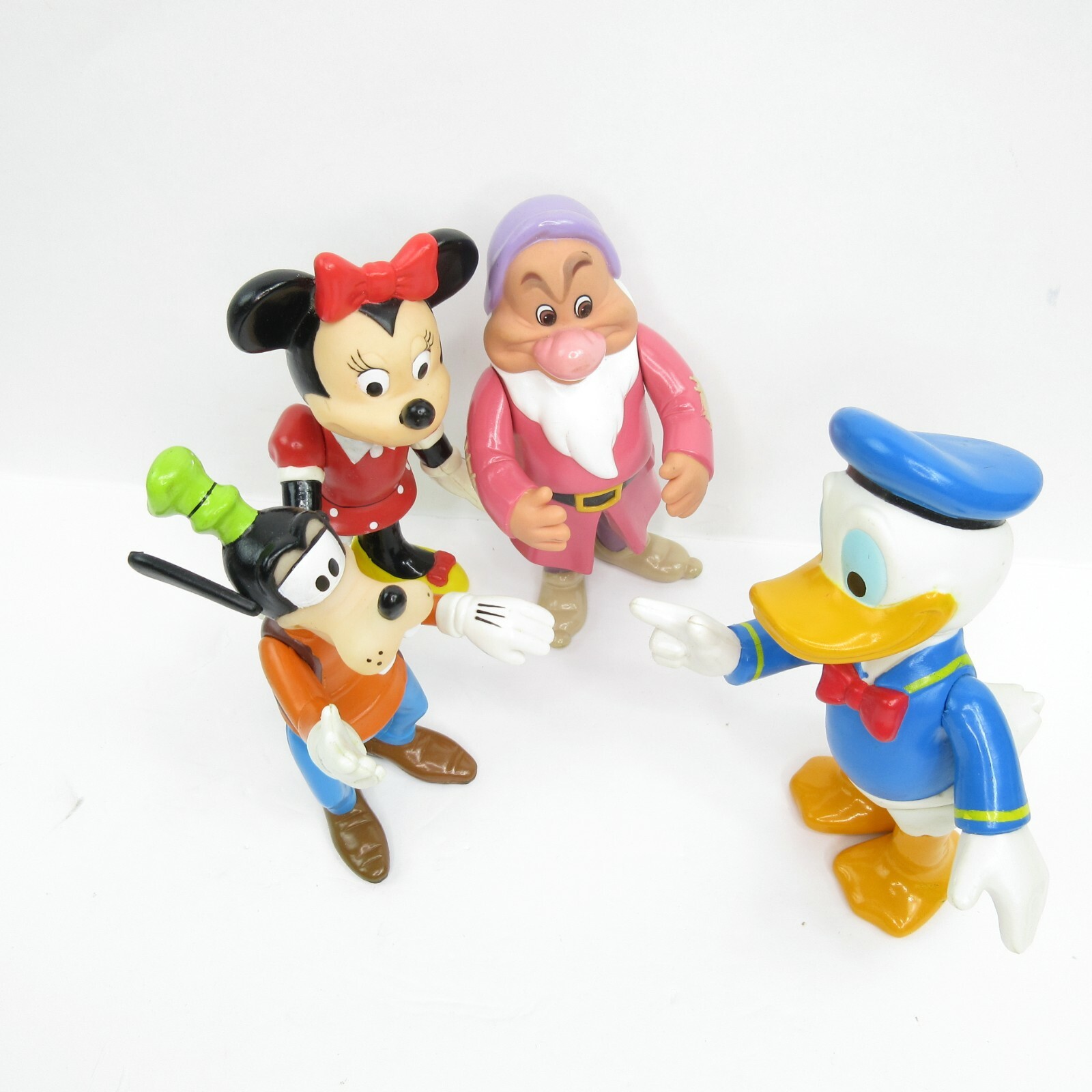 Vintage Walt Disney Posable Figure Collectible Minnie, Donald, Goofy ...