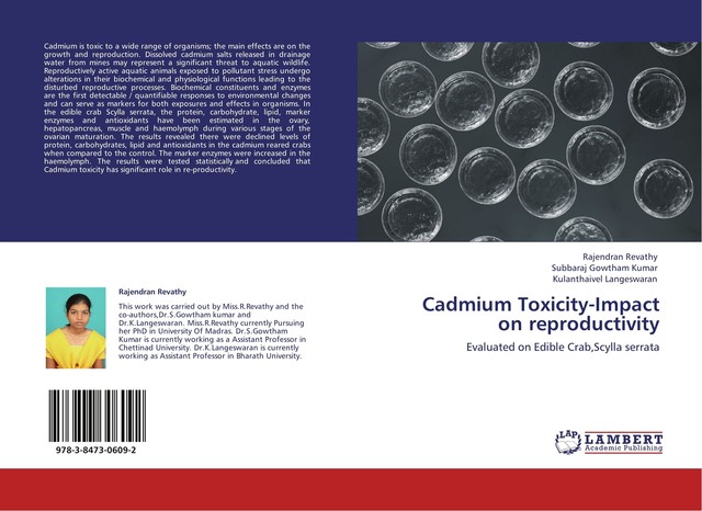 Cadmium Toxicity-Impact On Reproductivity von Rajendran Revathy (2011 ...