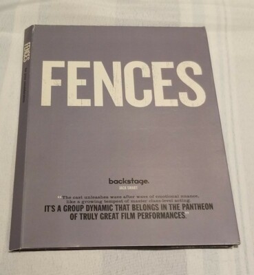 FENCES DVD 2016 Full Length MovieFilm FYC Screener,Denzel Washington ...