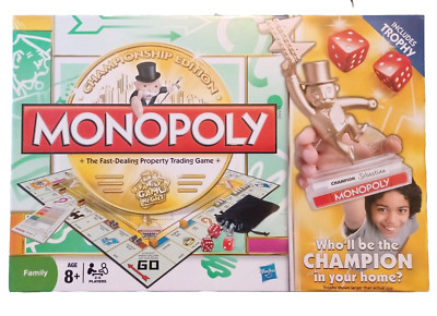NEW & Sealed Monopoly Championship UK Edition Family Game Collectable ...