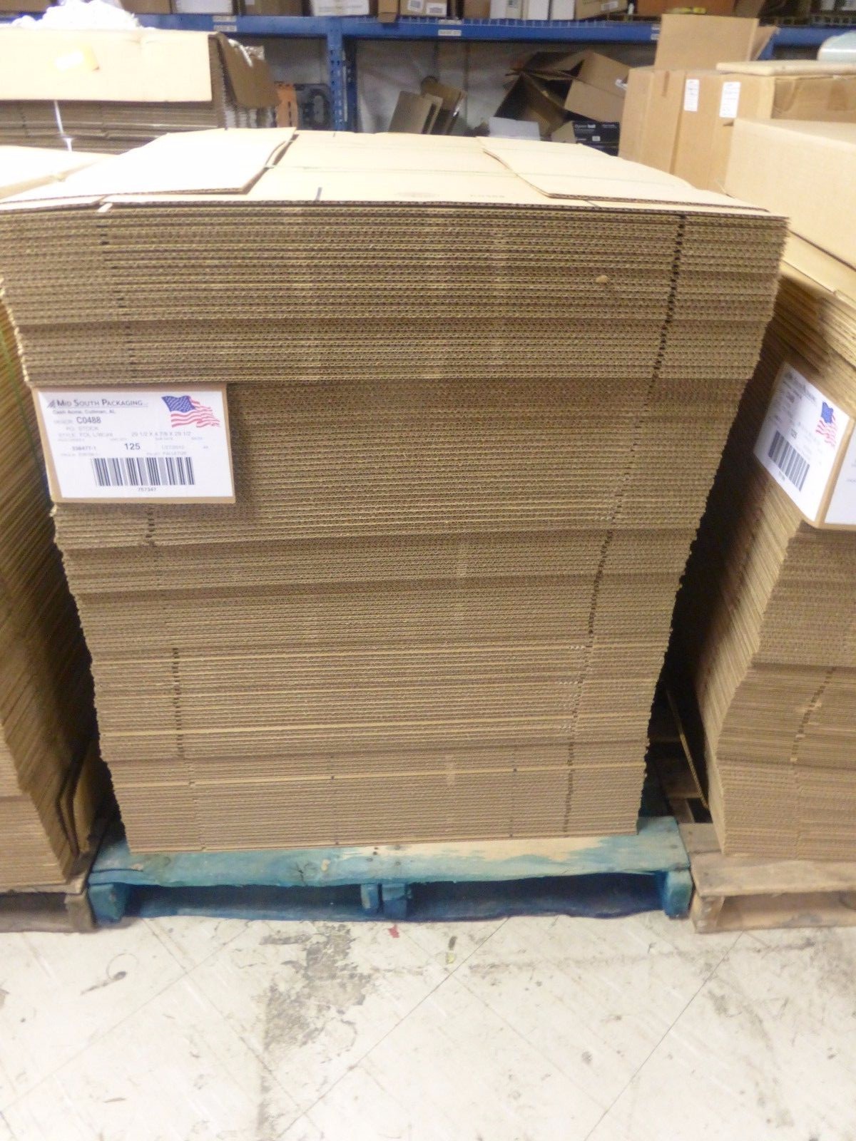 Pallet of 125 Side Loader Boxes 29-1/2" x 4-7/8" x 29-1/2" | eBay