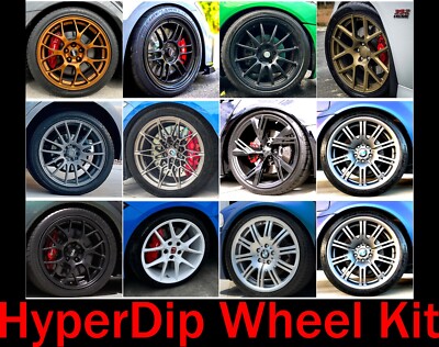 DYC HyperDip Wheel Kit Peelable Liquid Areorsol Spay Cans w/ Gun Handle ...