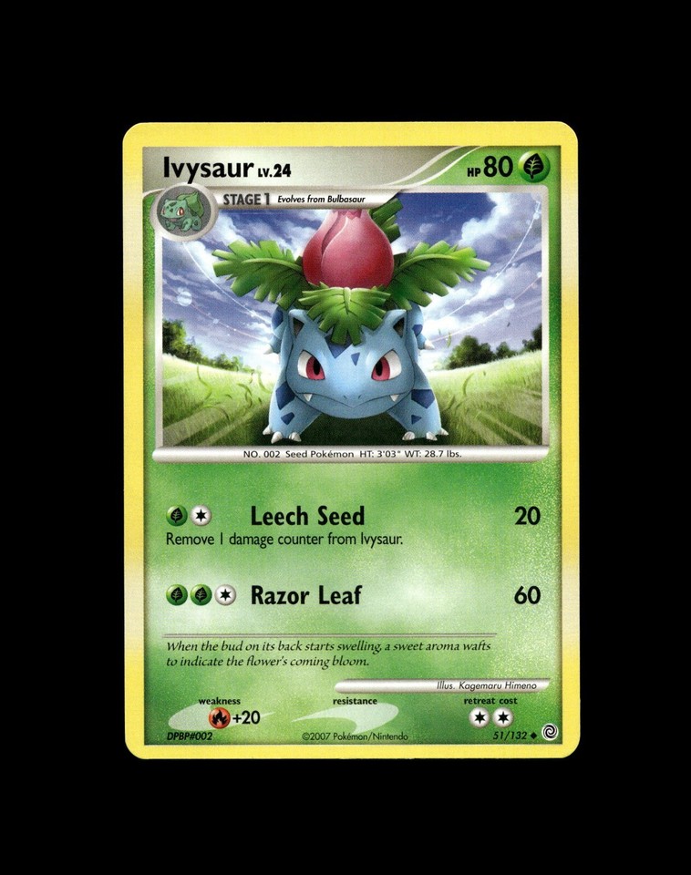 Bulbasaur Ivysaur Venusaur Pokemon Card! Holo/Reverse Holo EX VMAX Rare ...
