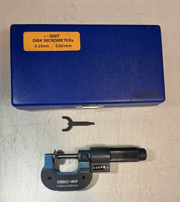 FOWLER & QLR DISK MICROMETER 0-25MM 0.001MM | eBay