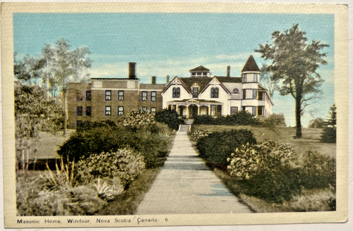 WINDSOR NOVA SCOTIA CANADA c1915 Masonic Home Postcard FREEMASONS G4 | eBay